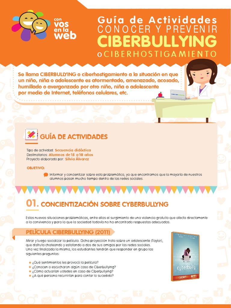 Guía de Actividades contra Ciberbullying | PDF | Acoso cibernético ...