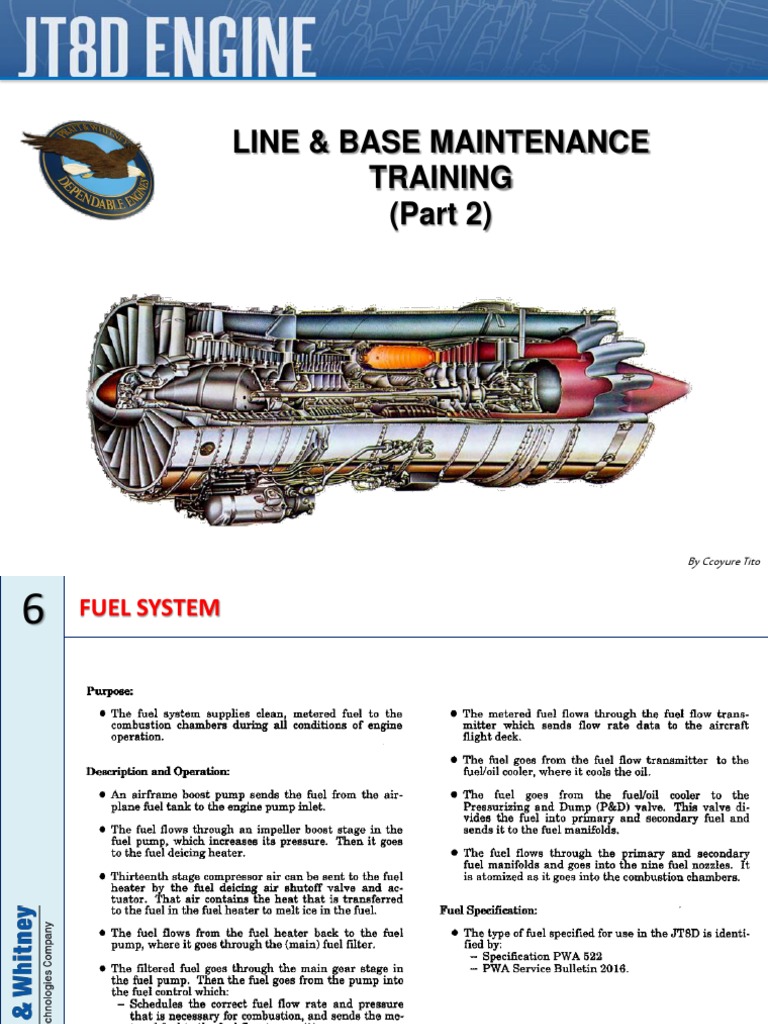 JT8D Engine Fuel and Oil Systems Guide | PDF | Valve | Motor Oil
