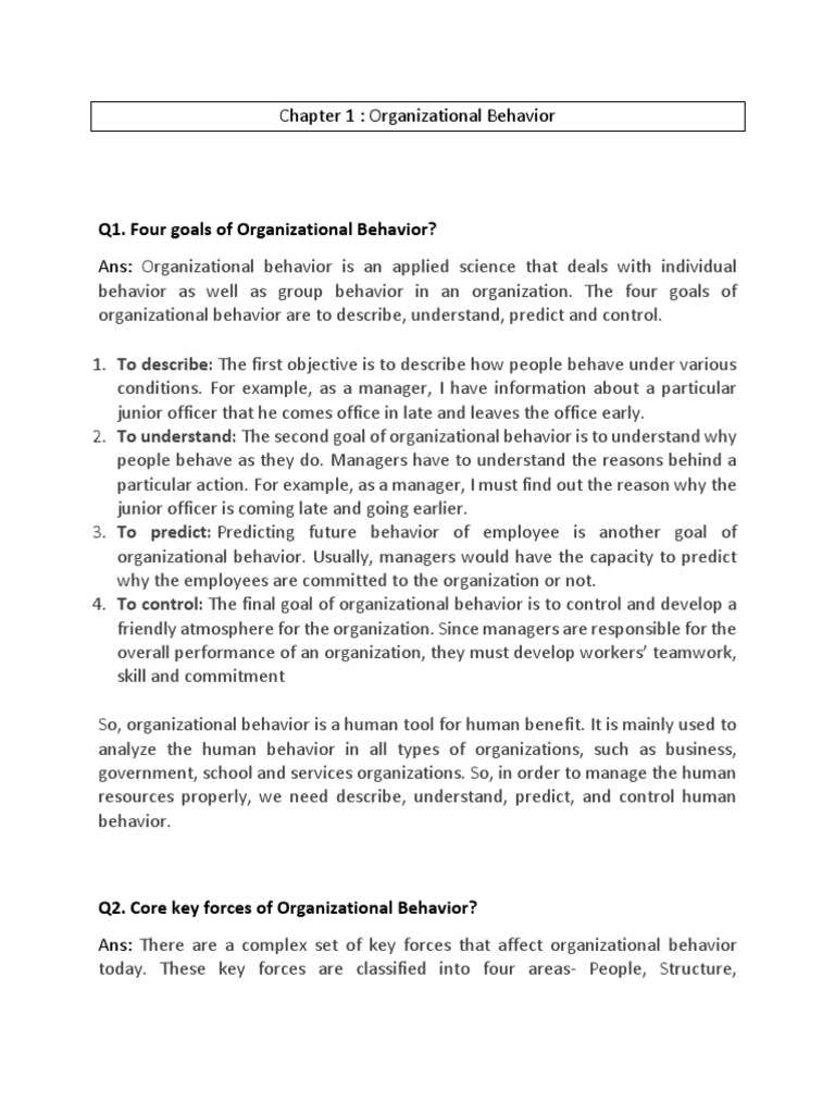 Organizational Behavior | Download Free PDF | Motivation | Motivational