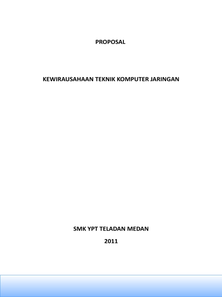 Proposal KWU TKJ | PDF | Bisnis | Komputer