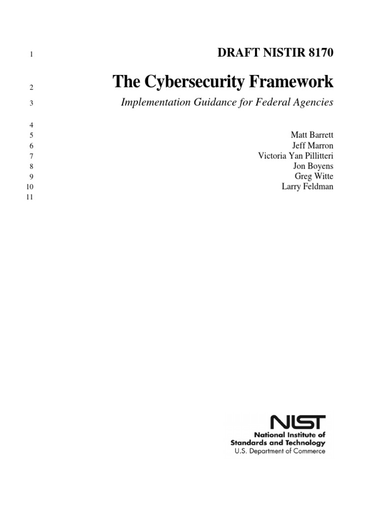 Cybersecurity Framework Implementation | PDF | Computer Security | Security