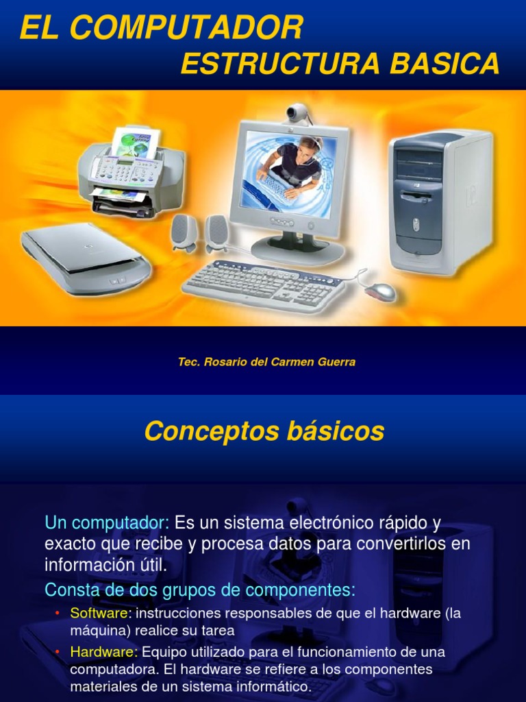 1 2 Estructura Basica Del Computador | PDF | Dispositivo de ...