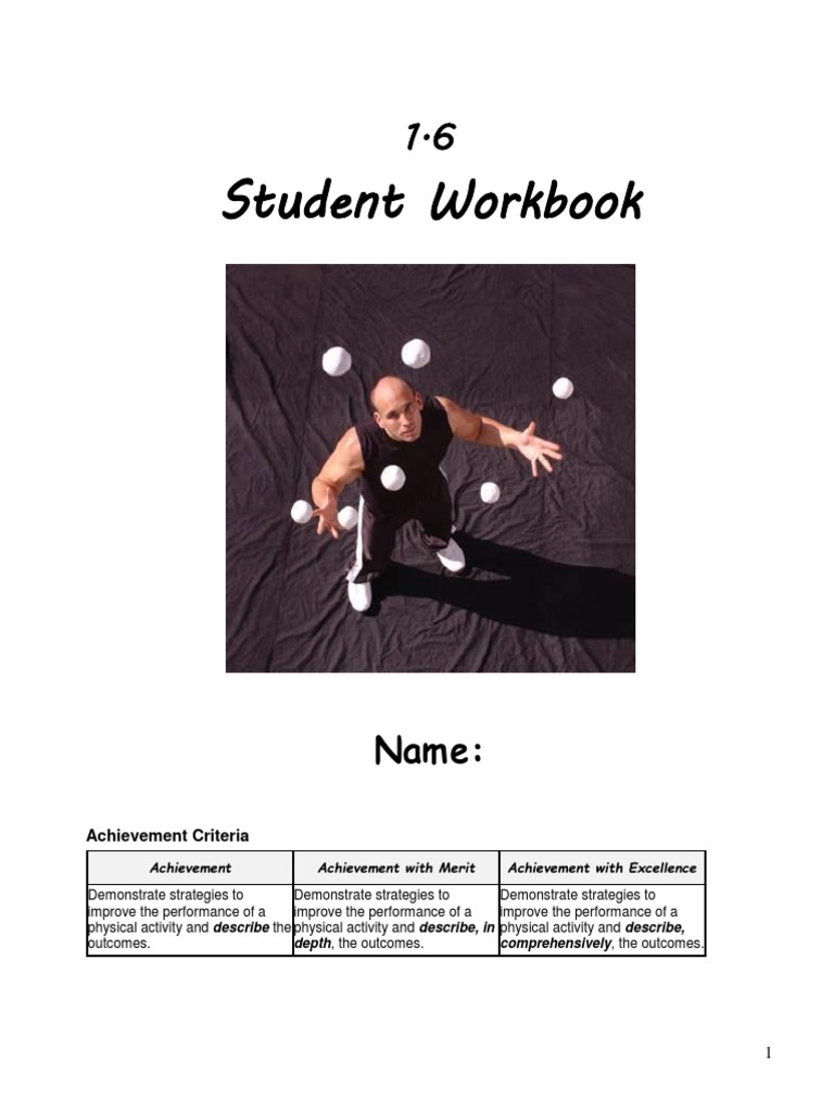 1 6 Student Workbook | PDF | Motivation | Motivational