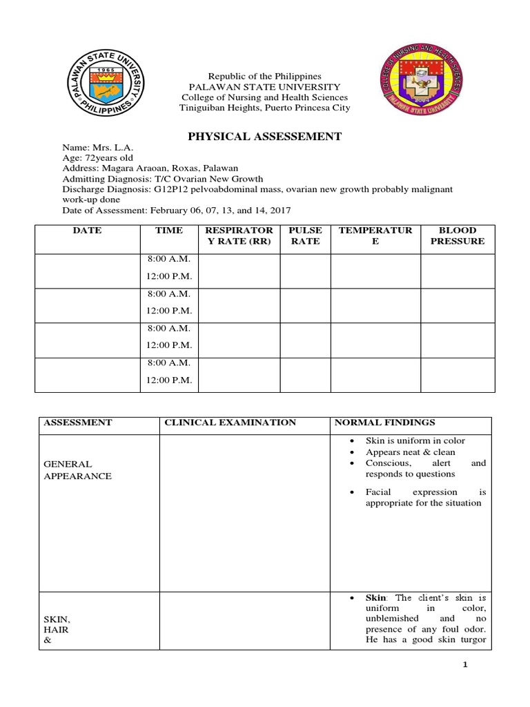 PLS CHECK Physical Assessment | PDF | Thorax | Neck