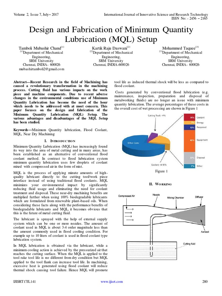 MQL Setup Design & Fabrication | PDF | Gas Compressor | Mechanical ...
