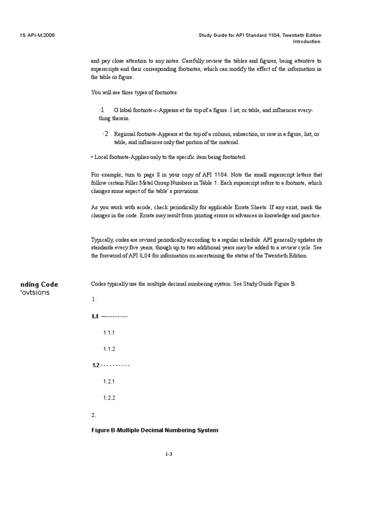 API 1104 Study Guide Overview | PDF