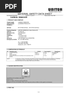 Material Safety Data Sheet: Unitor Usc | PDF | Firefighting | Personal ...