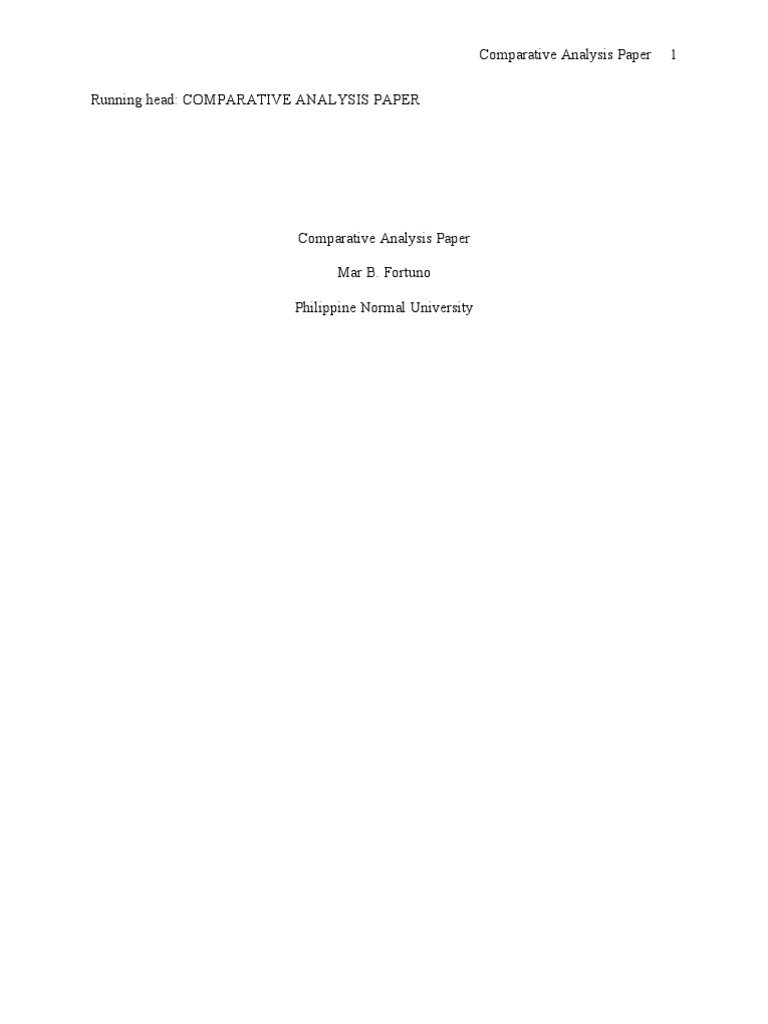 Comparative Analysis Paper | PDF | Human Development Index | Gross ...