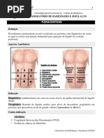 Procedimento de Paracentese Clínica | PDF | Medicina Clínica ...