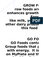 GO, GROW and GLOW FOODS | PDF