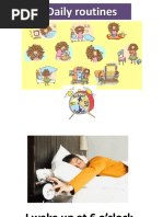 Daily Routines Presentation | PDF | Dinner | Lunch