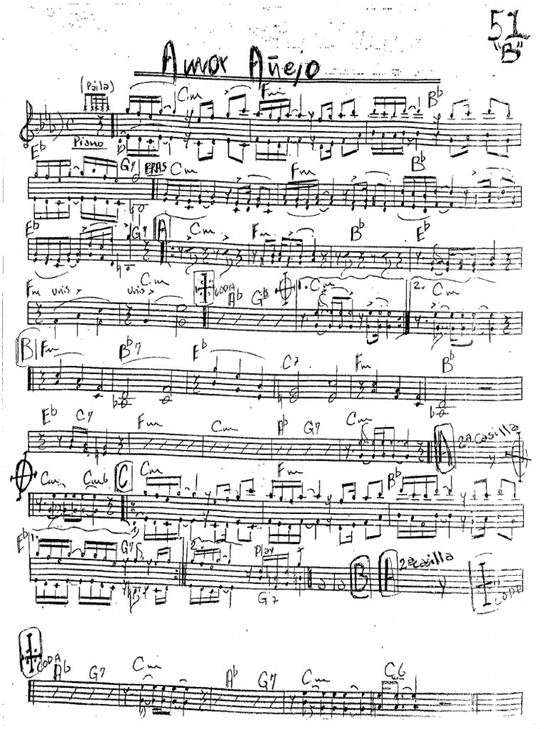 Carro Show Amor Añejo Teclado | PDF