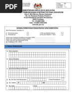 Borang Pendaftaran Penamatan Vendor 1GFMAS | PDF