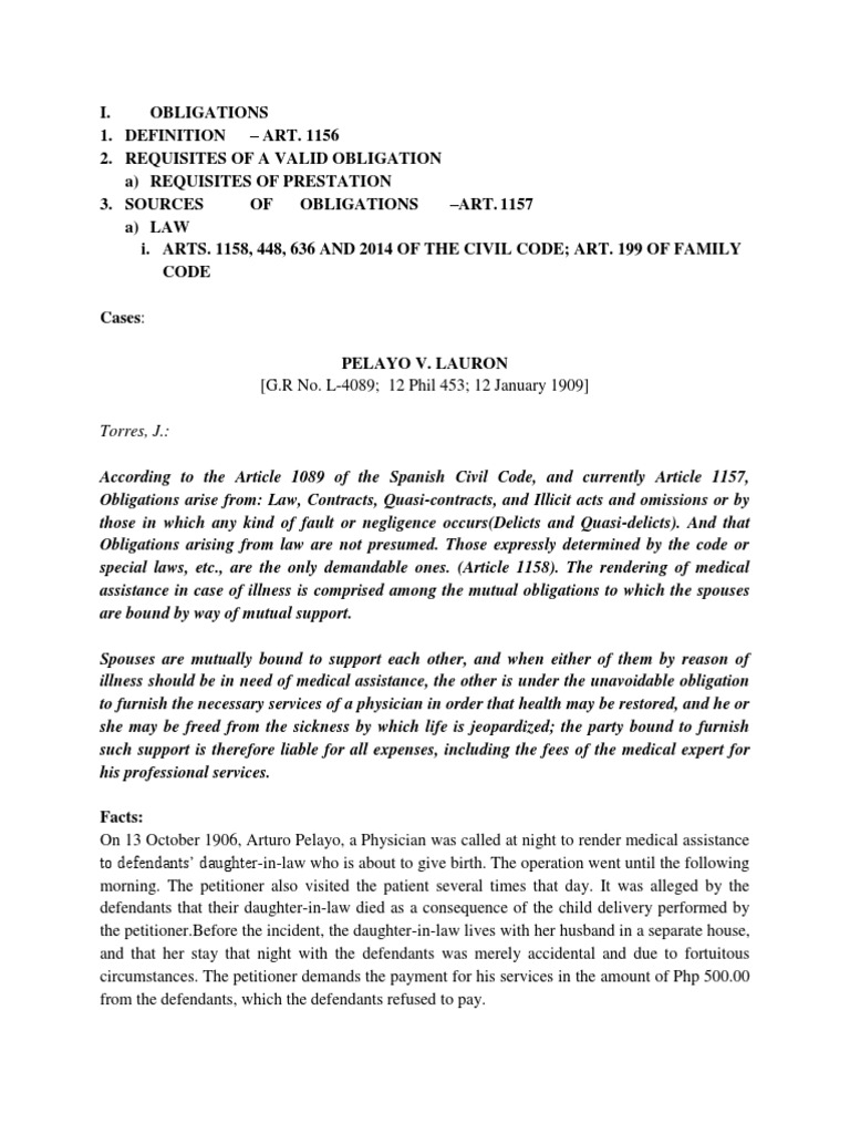 Oblicon Digests and Doctrine Compilation | PDF | Negligence | Lawsuit