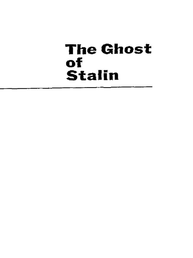 The Ghost of Stalin | PDF