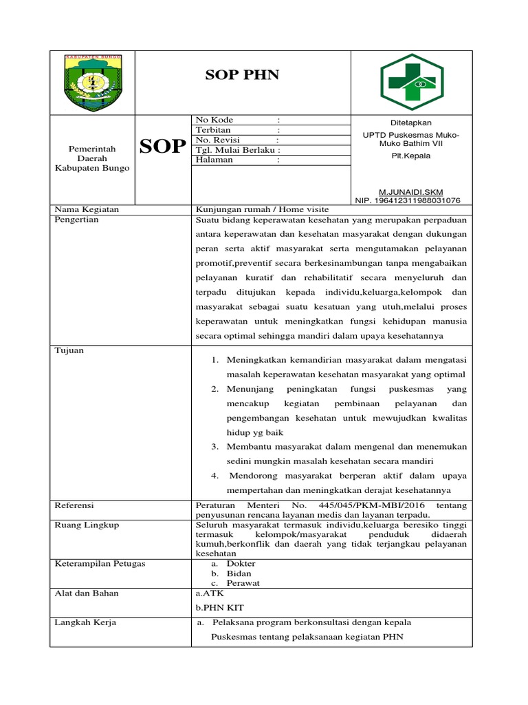Sop PHN | PDF