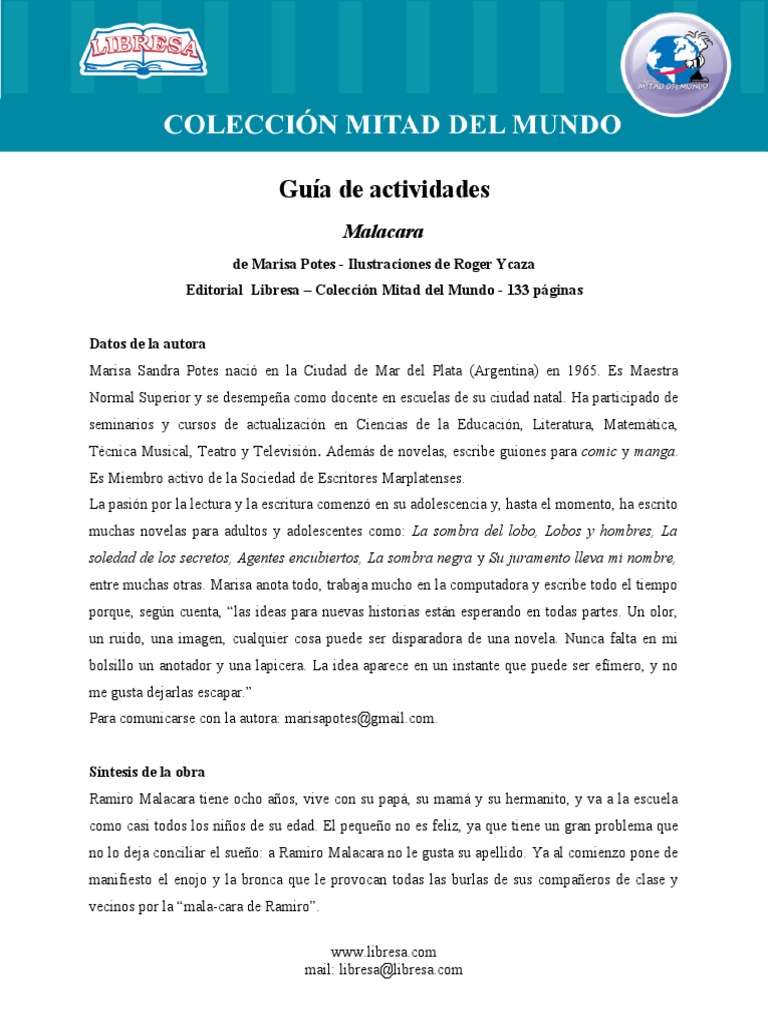 Malacara | PDF | Novelas | Lectura (proceso)