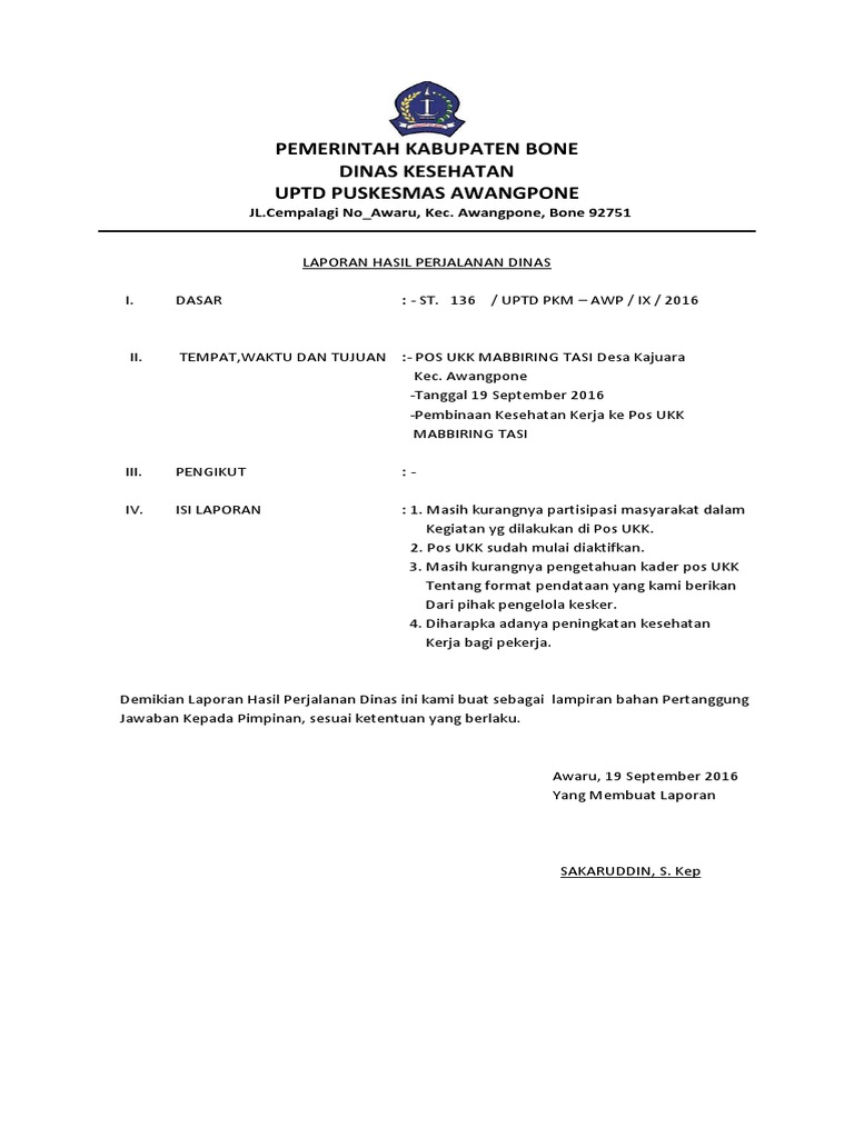 LP Hasil Pendataan Ukk | PDF