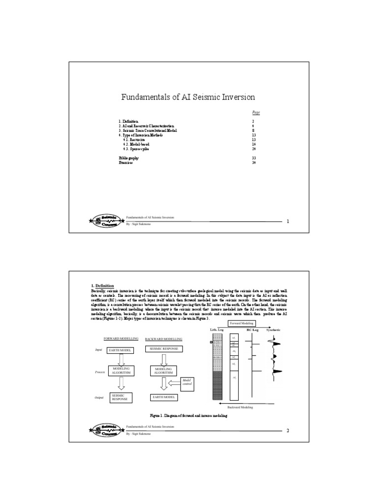 Fundamentals of AI Seismic Inversion | PDF | Reflection Seismology ...