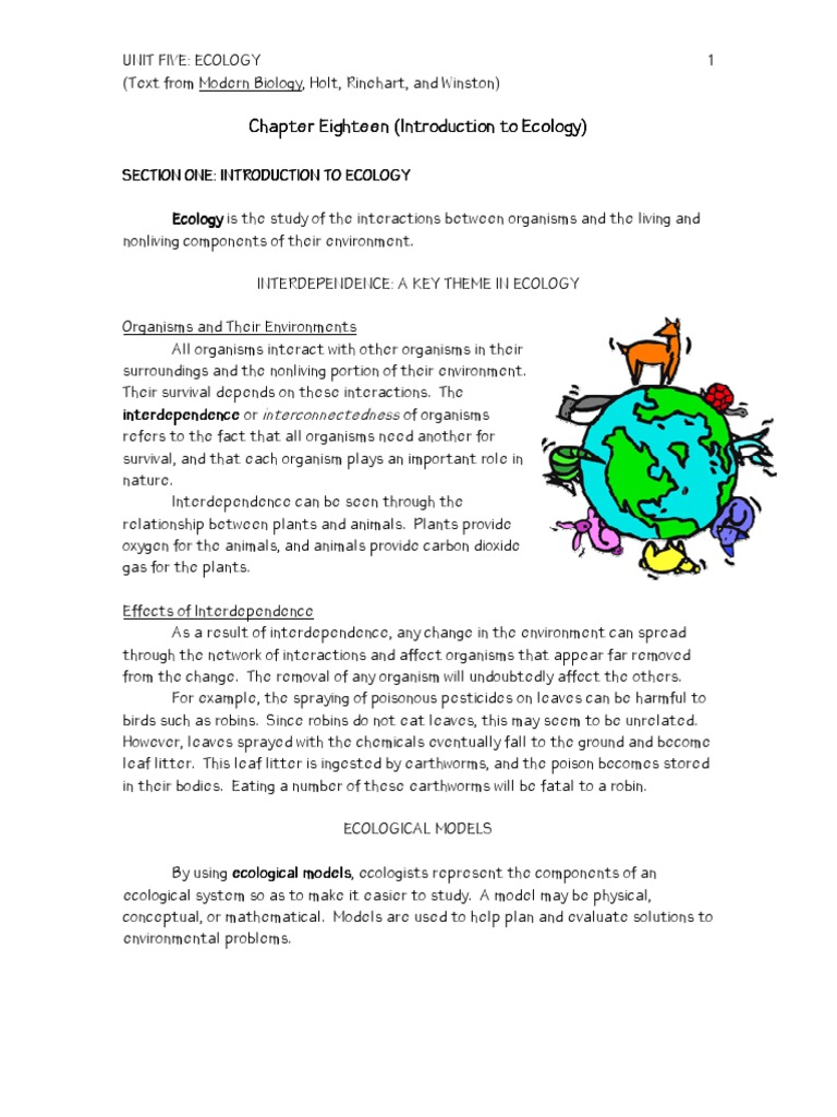18 Notes Introduction to Ecology.pdf | Food Web | Ecology | Free 30-day ...