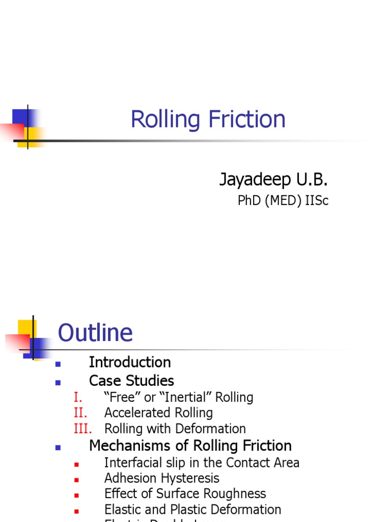 Rolling Friction | PDF | Friction | Hysteresis