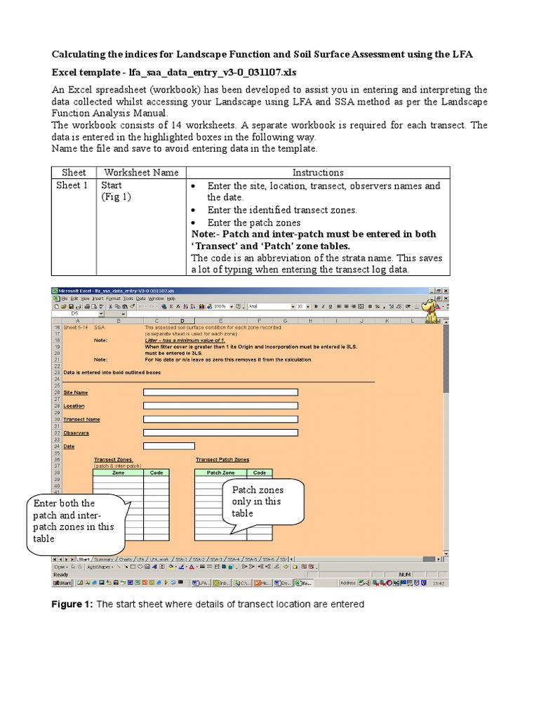 LFA SSA Data Entry Notes | Download Free PDF | Microsoft Excel ...