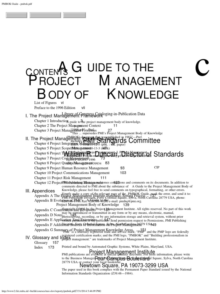 PMBOK Guide - Pmbok | PDF | Project Management | Project Management ...