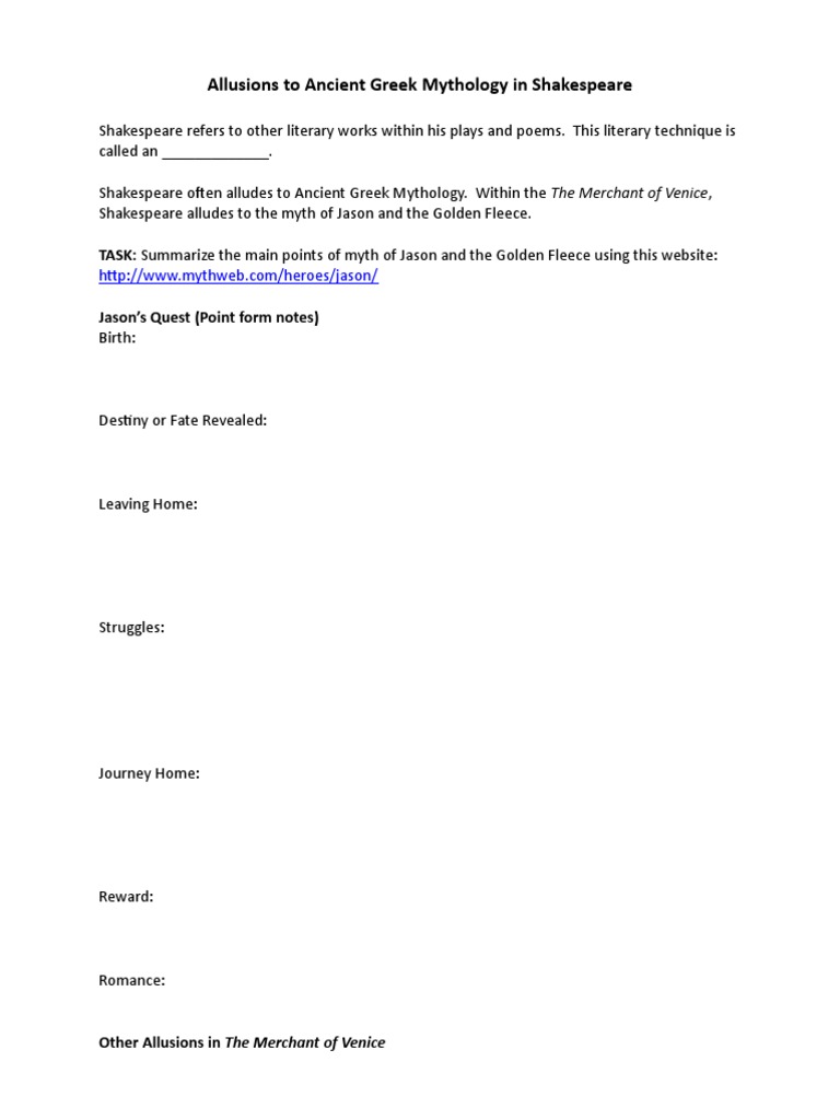 Jason and The Golden Fleece | PDF