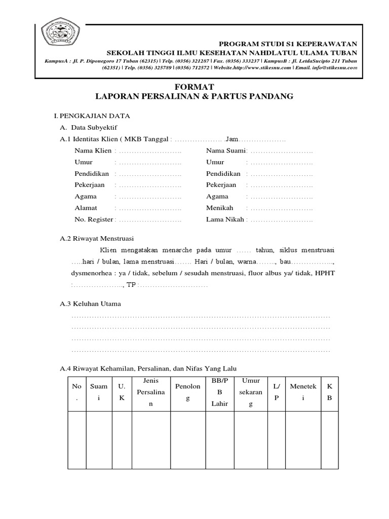 Laporan Persalinan | PDF