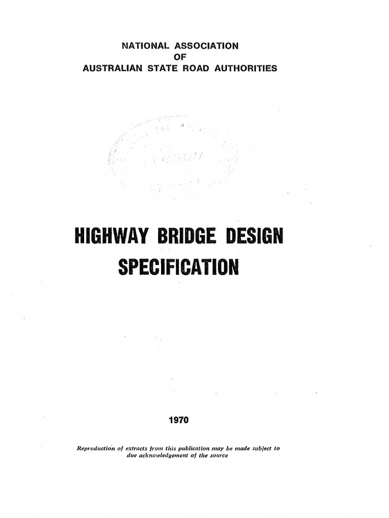 NAASRA Highway Bridge Design Specs | PDF | Truss | Bending