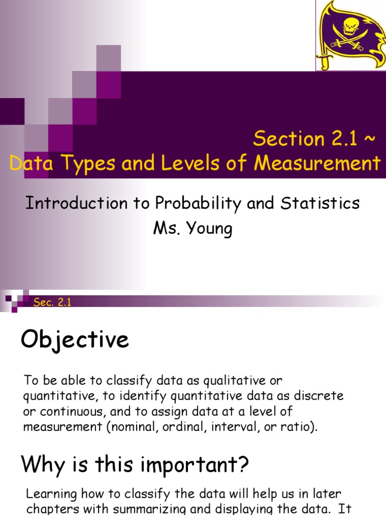 Ppt2 - Levels of Measurement | PDF | Level Of Measurement | Categorical Variable