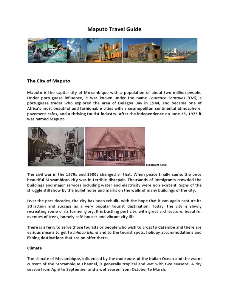 Maputo Travel Guide | PDF | Mozambique
