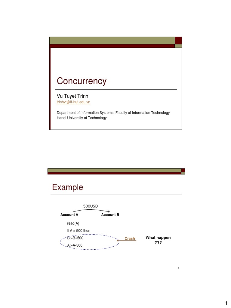 An Overview Of Concurrency Control Techniques For Database Transactions Pdf Data