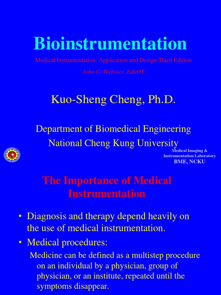 Bioinstrumentation PDF | PDF | Instrumentation | Sensor