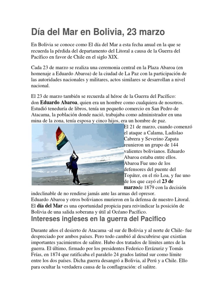 Día Del Mar en Bolivia | PDF