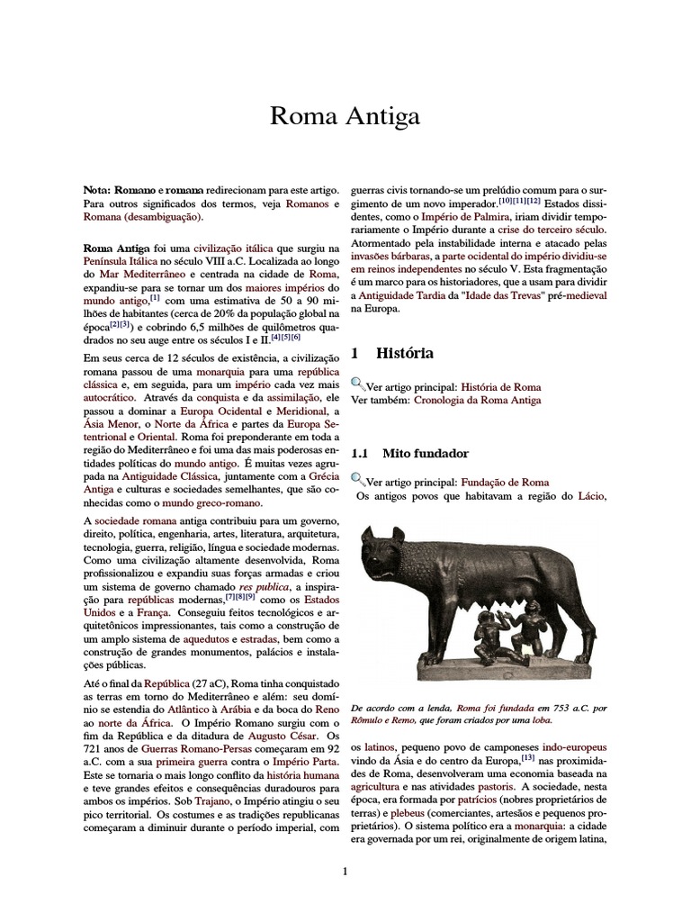 Roma Antiga (2).pdf | Roma Antiga | Império Romano