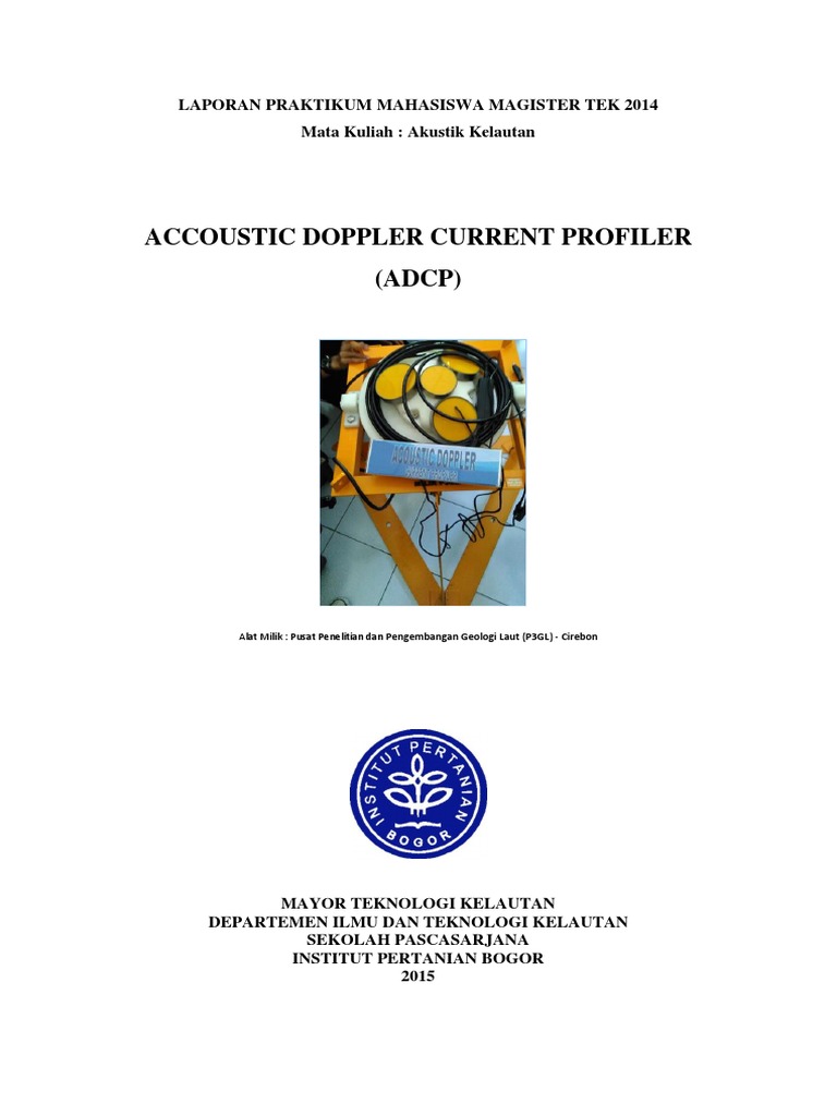 ACCOUSTIC DOPPLER CURRENT PROFILER (ADCP) AWAC (Nortek) | PDF ...