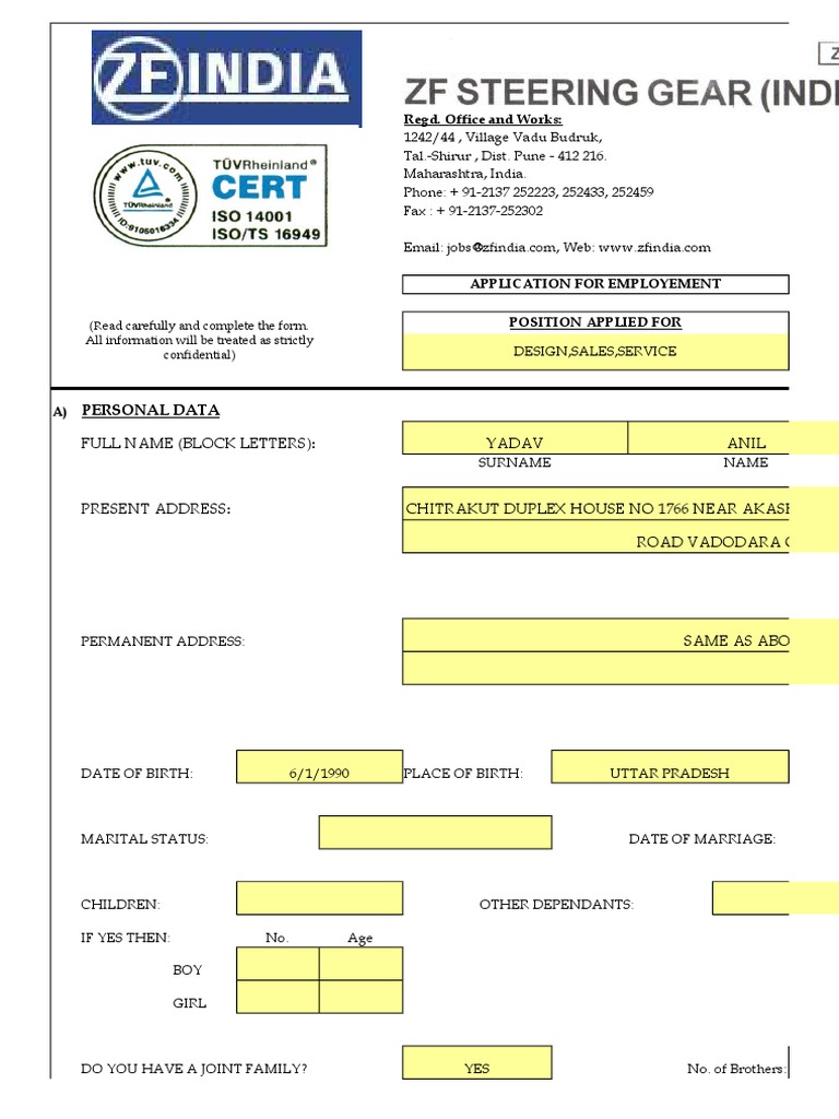 Regd. Office and Works:: Personal Data | PDF | Computing