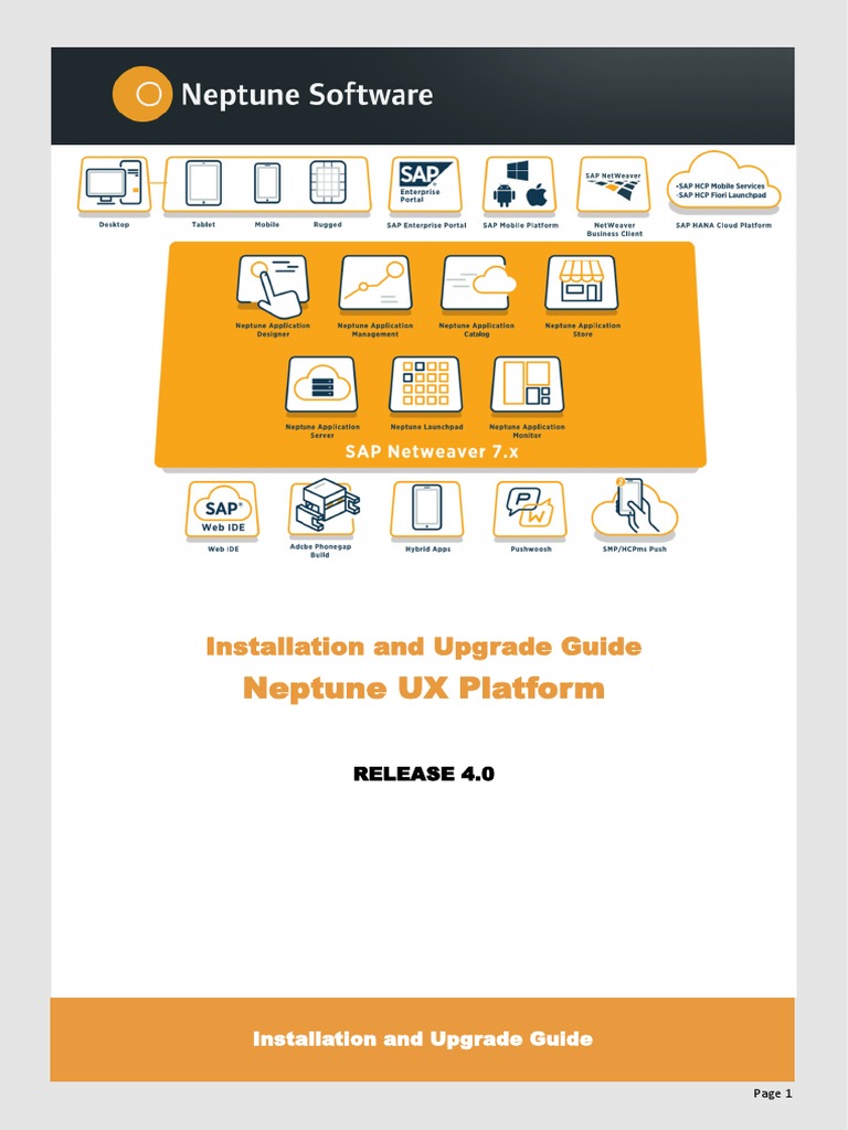 Neptune UX Platform - Installation and Upgrade Guide 4.0 | Proxy Server ...