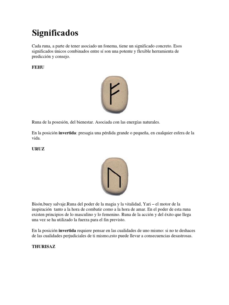 Runas Significado | PDF | Runas | Odin