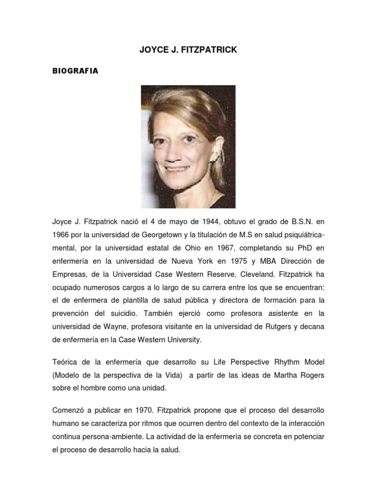 Joyce J 2 | PDF | Enfermería | Bienestar