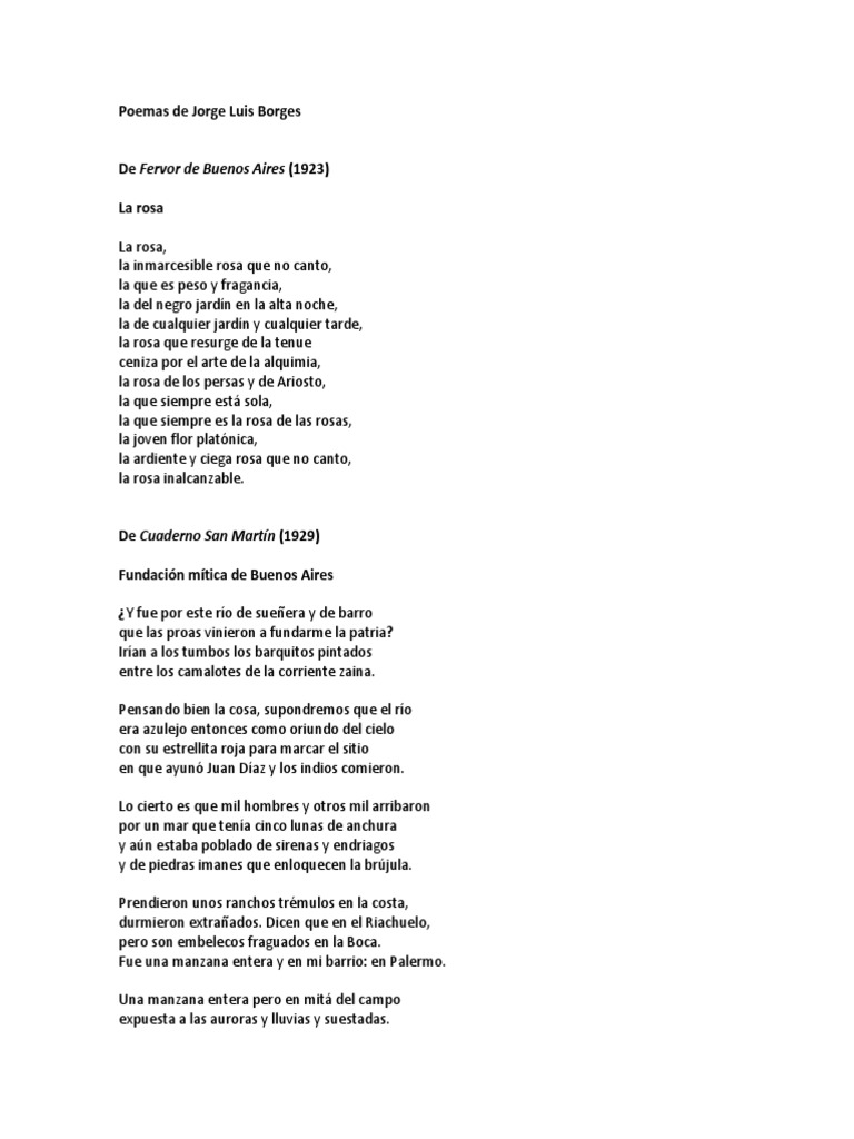 Jorge Luis Borges Poemas