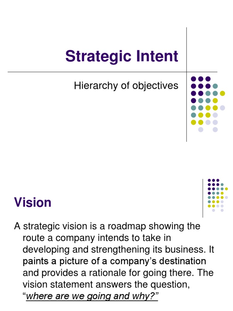 Strategic Intent | PDF | Innovation | Intel