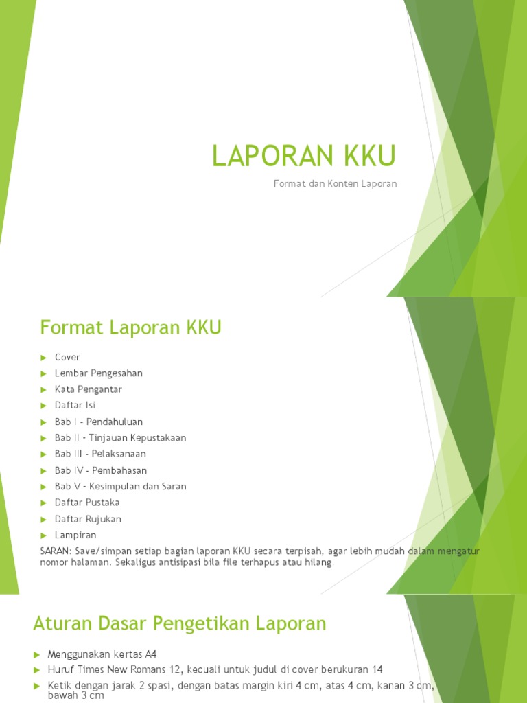 KKU 2017 - Format Laporan KKU | PDF