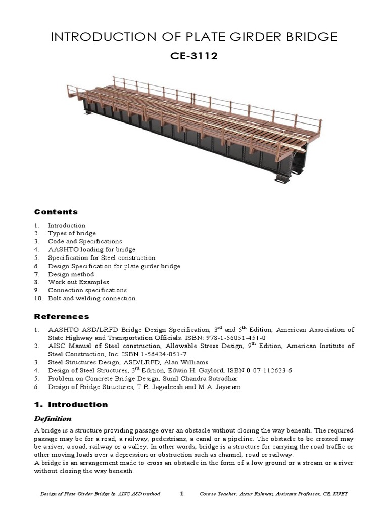 Plate Girder Intro2013 PDF | PDF | Deformation (Engineering) | Yield ...