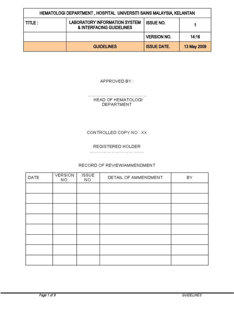 LIS Guidelines | PDF | Login | Computer Network