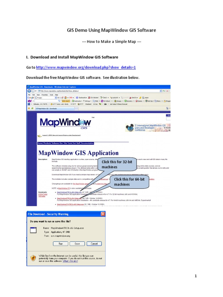 Map Window Gis Tutorial | PDF | Geographic Information System | Icon (Computing)