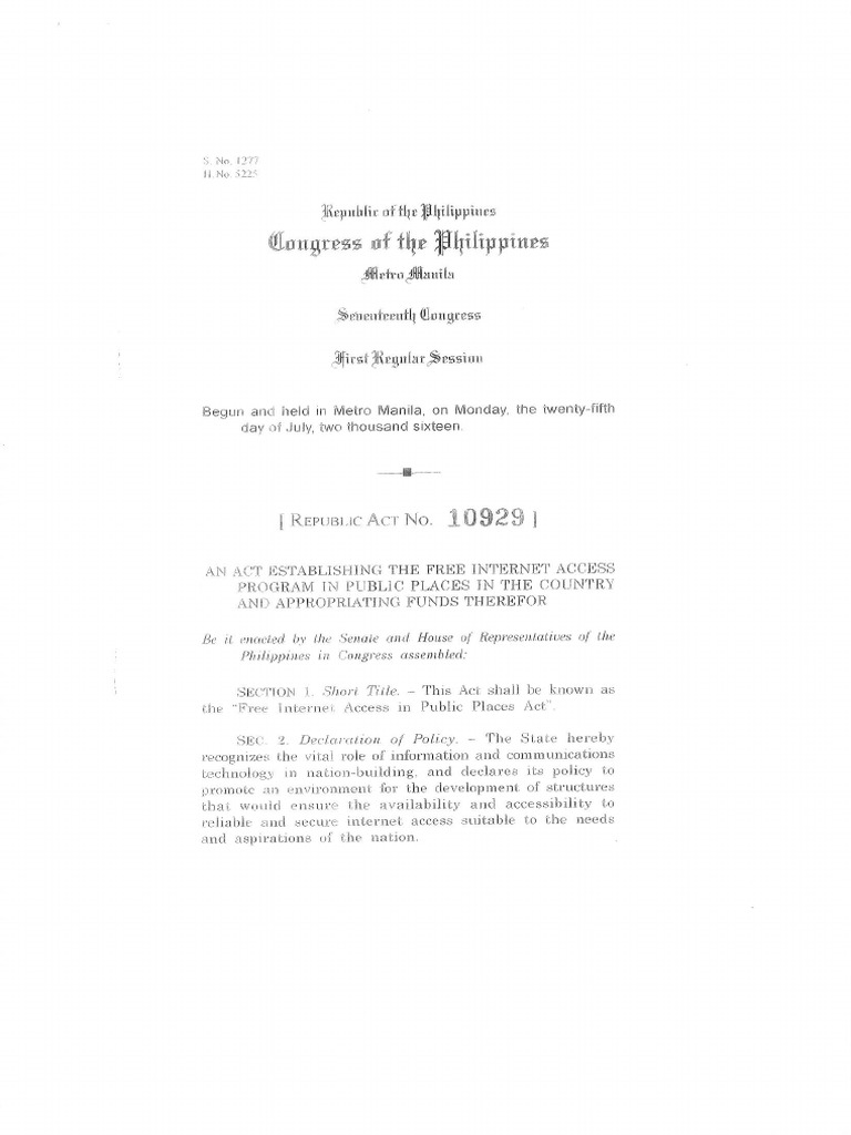 RA No. 10929 | PDF
