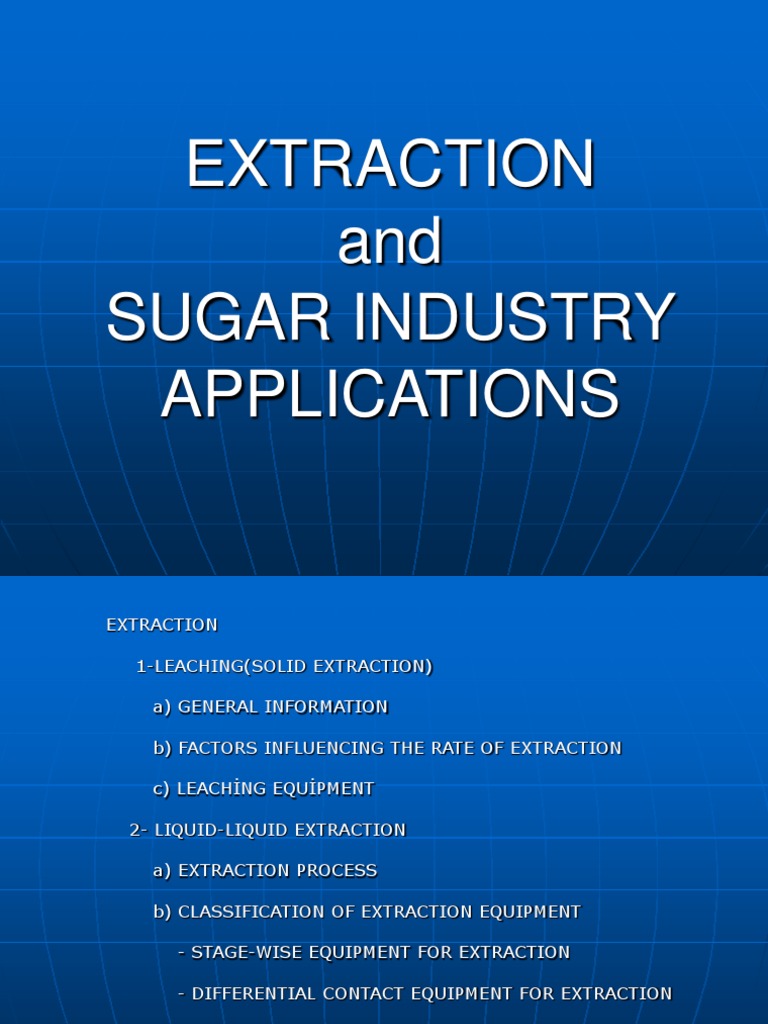 Extraction Sugar | PDF | Solubility | Chemistry