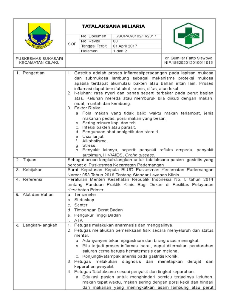 Tatalaksana Miliaria | PDF